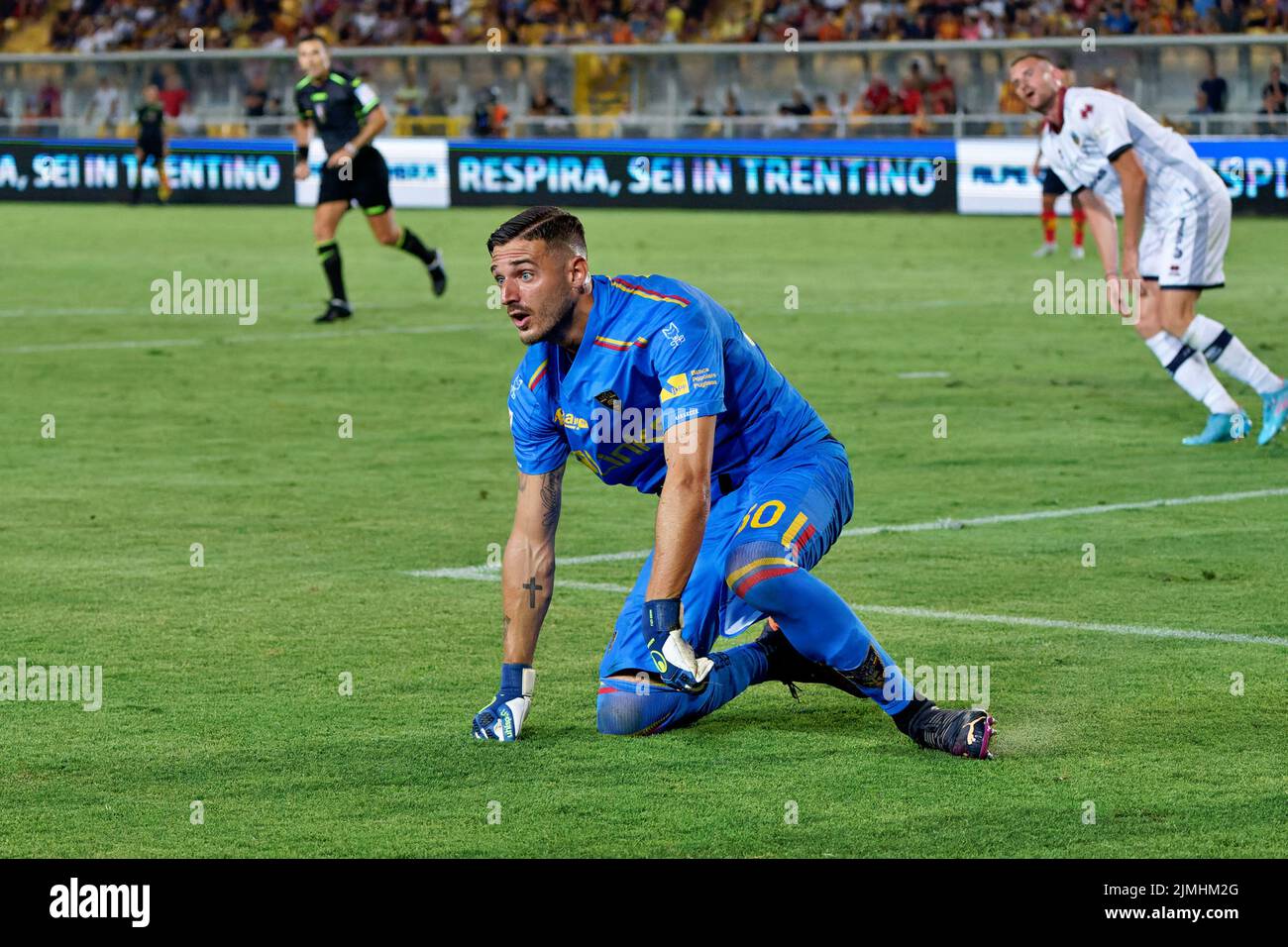 Via Del Mare stadium, Lecce, Italy, August 05, 2022, Wladimiro Falcone ...