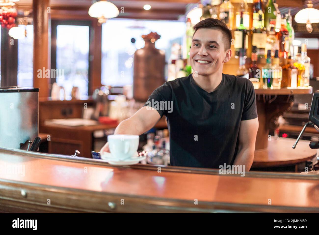 Service restaurant barista cafe hi-res stock photography and images - Alamy