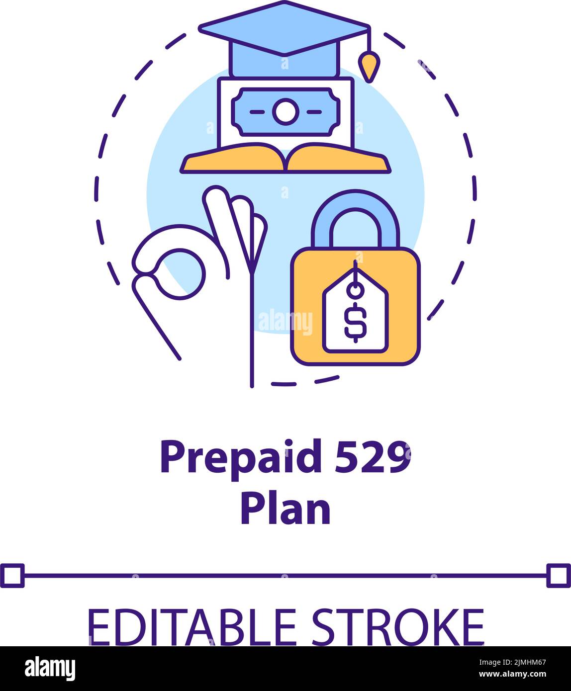 Prepaid federal plan concept icon Stock Vector Image & Art - Alamy