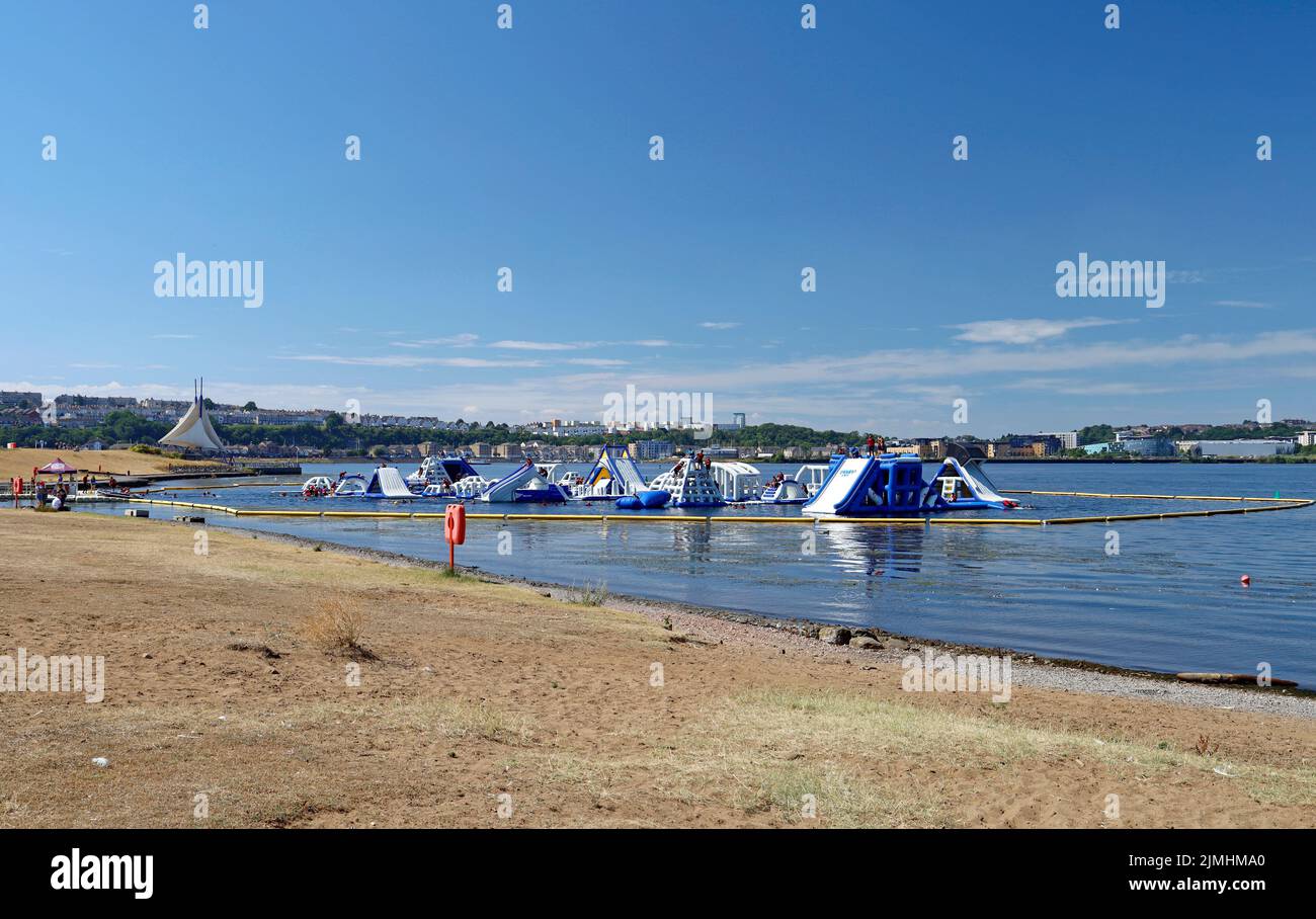 Cardiff Aqua Park inflatable obstacle course and fun water feature ...