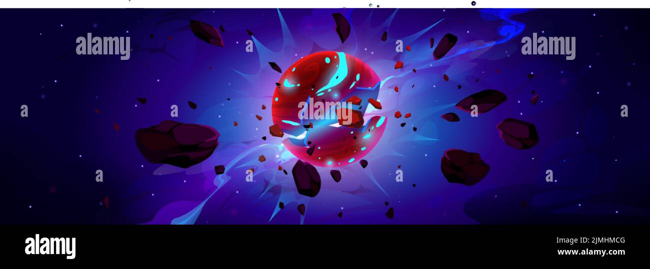 Animated Exploding Planets