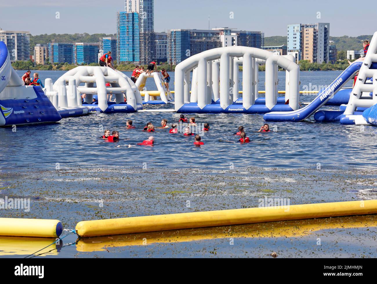 Cardiff Aqua Park inflatable obstacle course and fun water feature ...