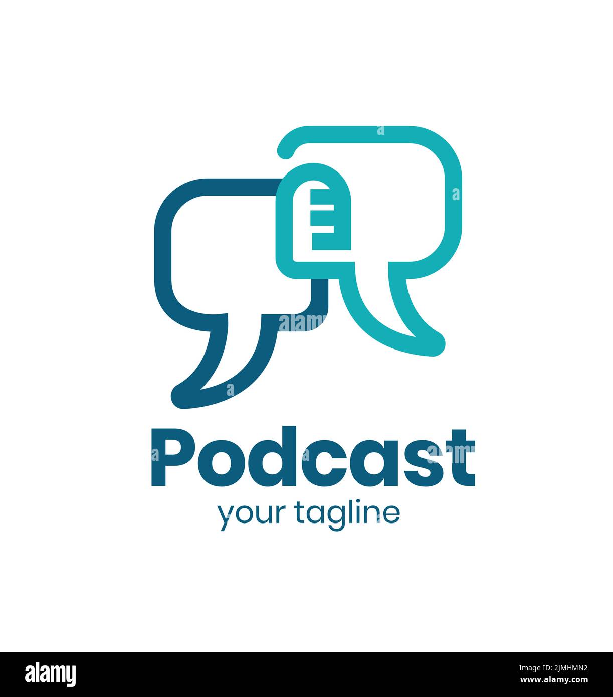 A vector design of Talk chat bubbles icons with text podcast your ...