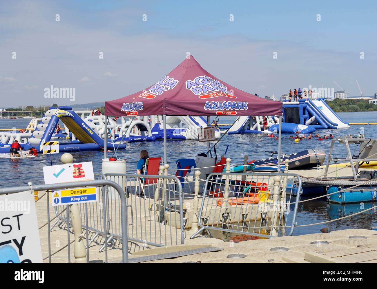 Cardiff Aqua Park inflatable obstacle course and fun water feature ...