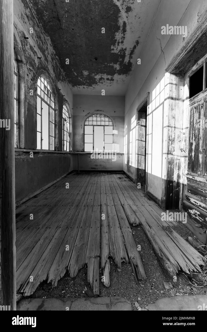 abandoned diamond mine showing dereliction of building and reclaimed by ...