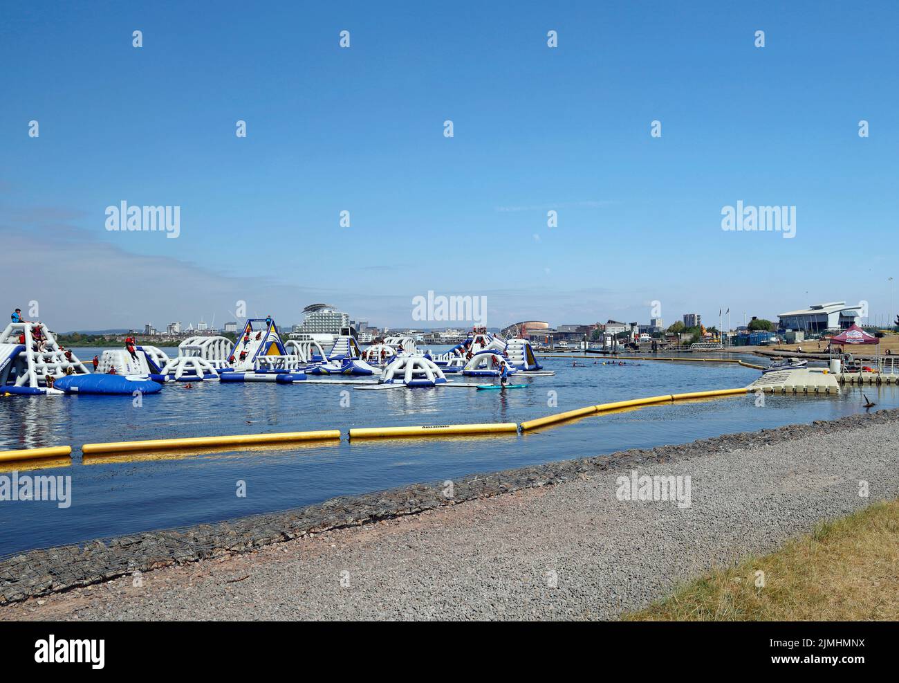 Cardiff Aqua Park inflatable obstacle course and fun water feature ...