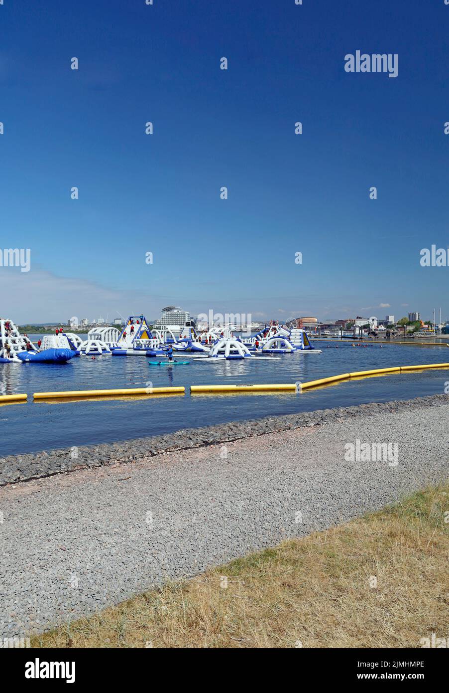 Cardiff Aqua Park inflatable obstacle course and fun water feature ...