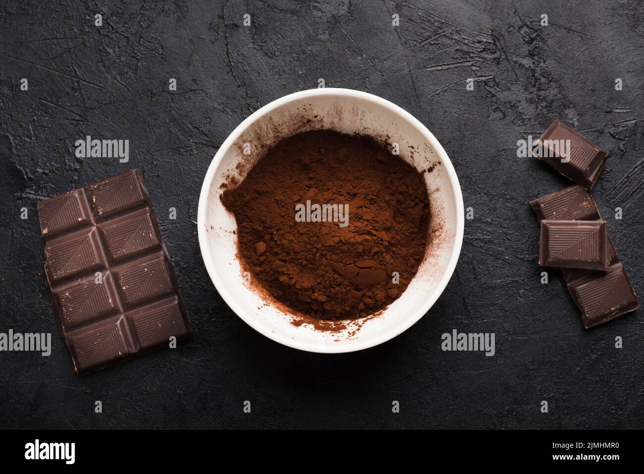Powdered cocoa ingredient and fresh milk hi-res stock photography and ...