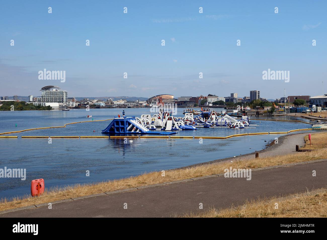 Cardiff Aqua Park inflatable obstacle course and fun water feature ...