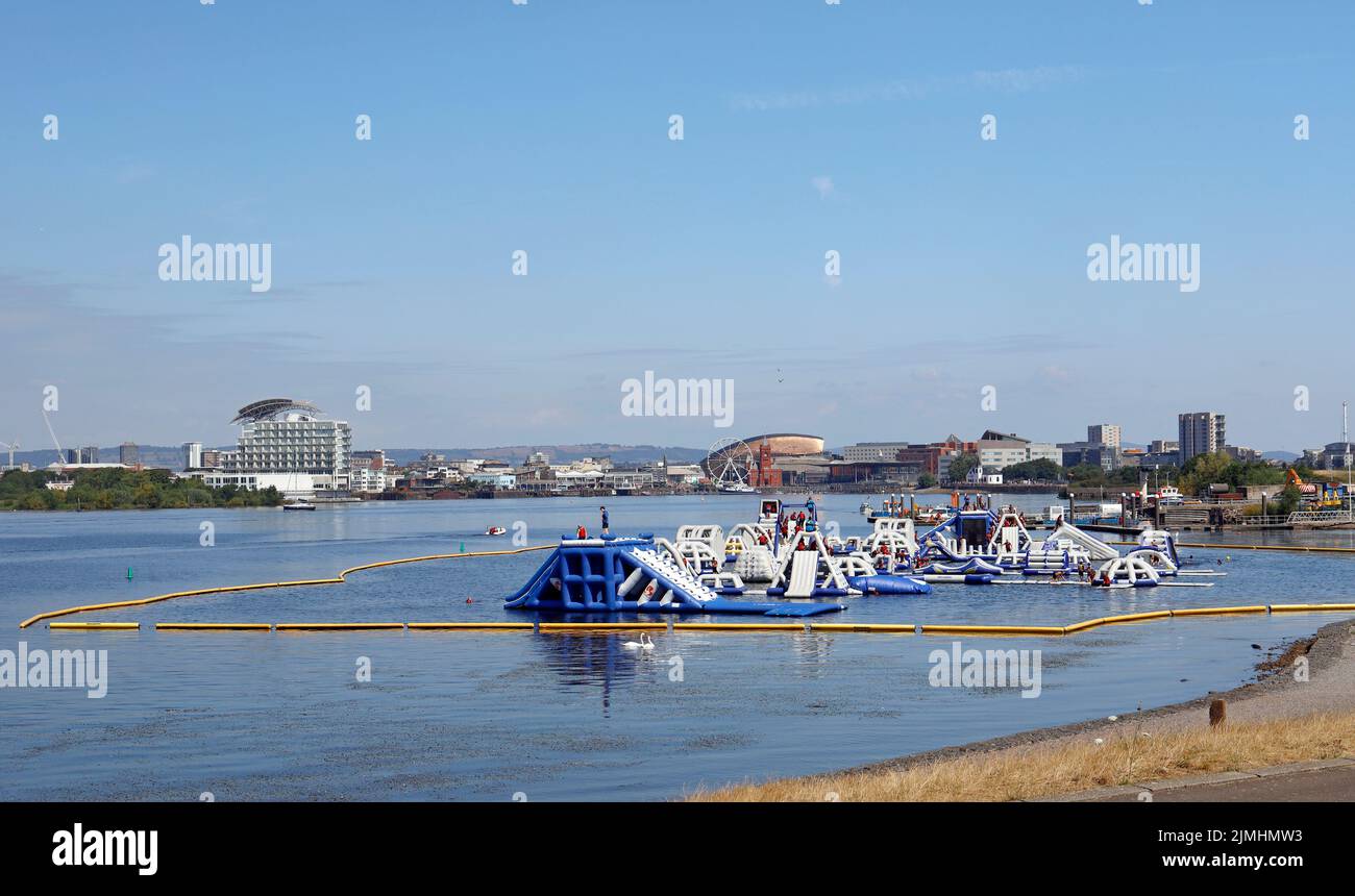 Cardiff Aqua Park inflatable obstacle course and fun water feature ...