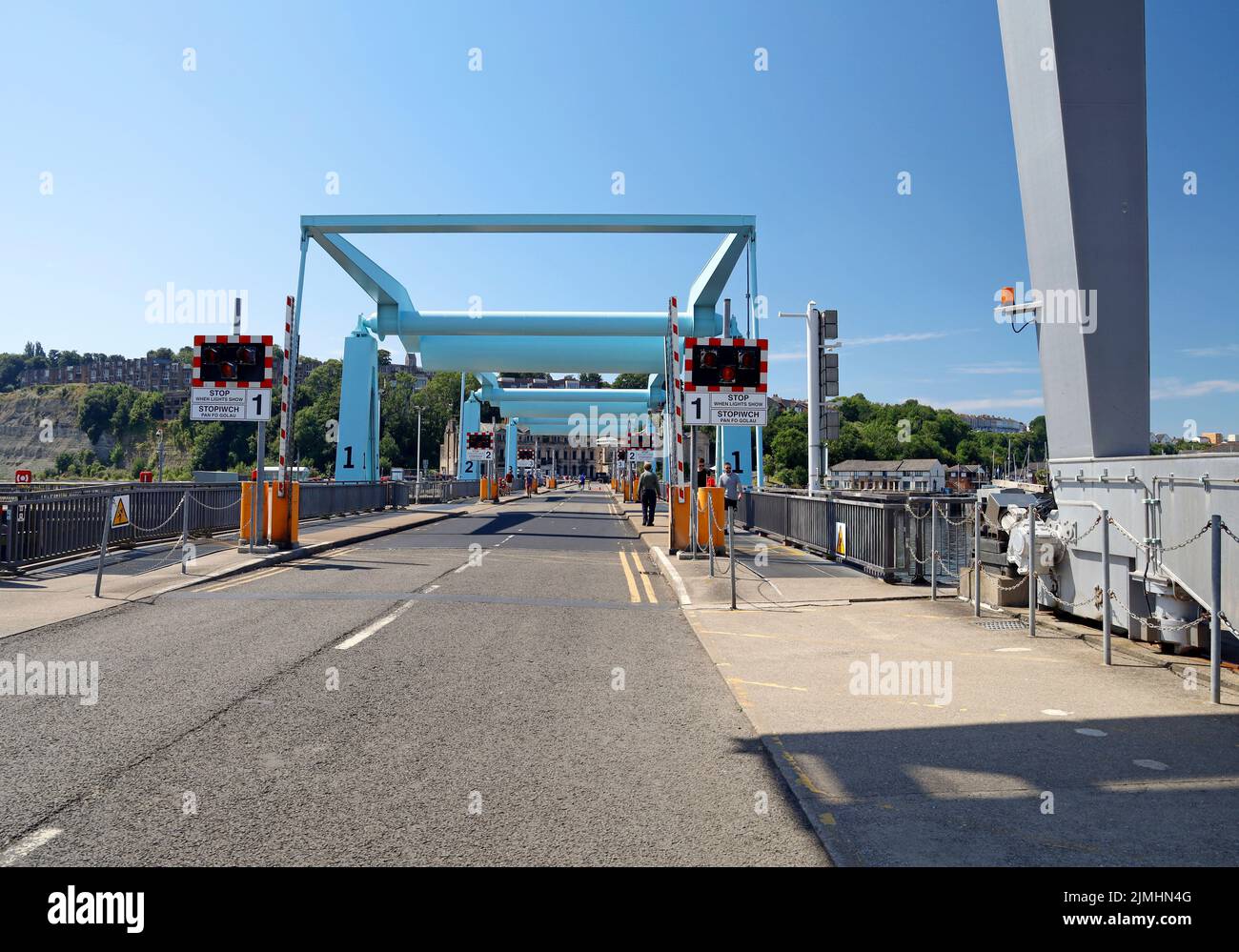 Three Bascule Bridges, for raising road to allow boats into and out of ...
