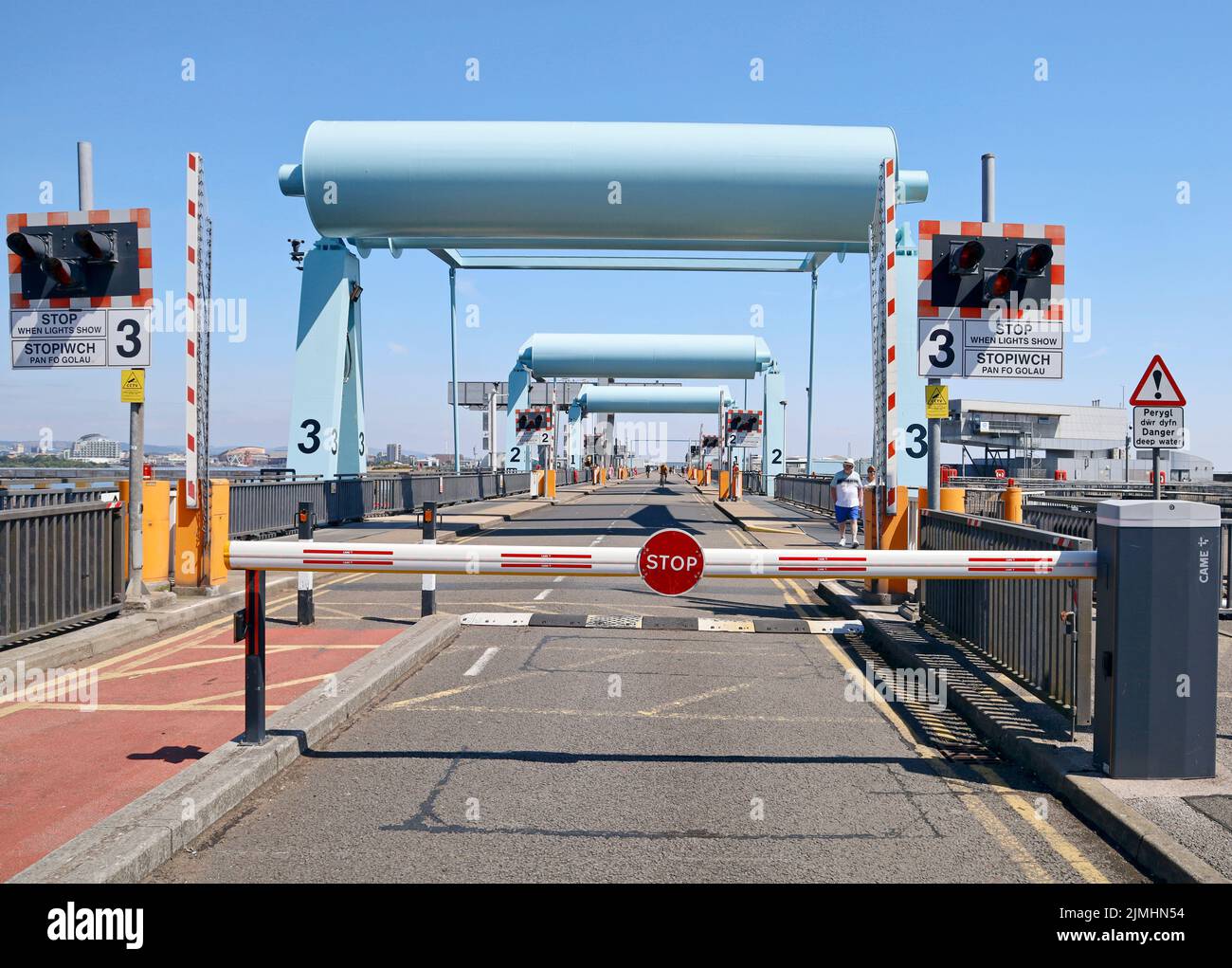 Three Bascule Bridges, for raising road to allow boats into and out of ...