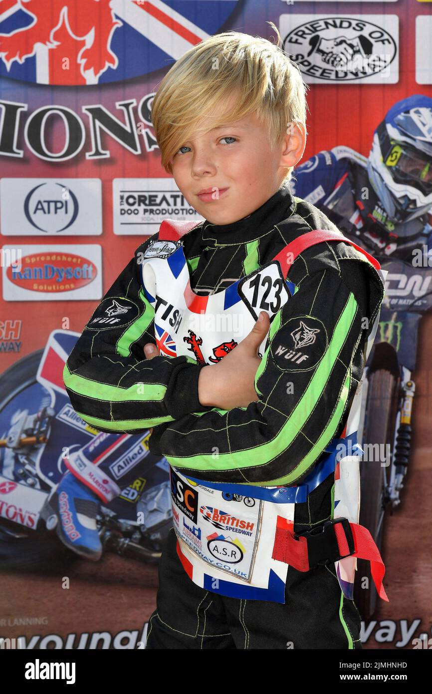 MANCHESTER, UK. AUGUST 5TH Charlie Fletcher during the British Youth ...