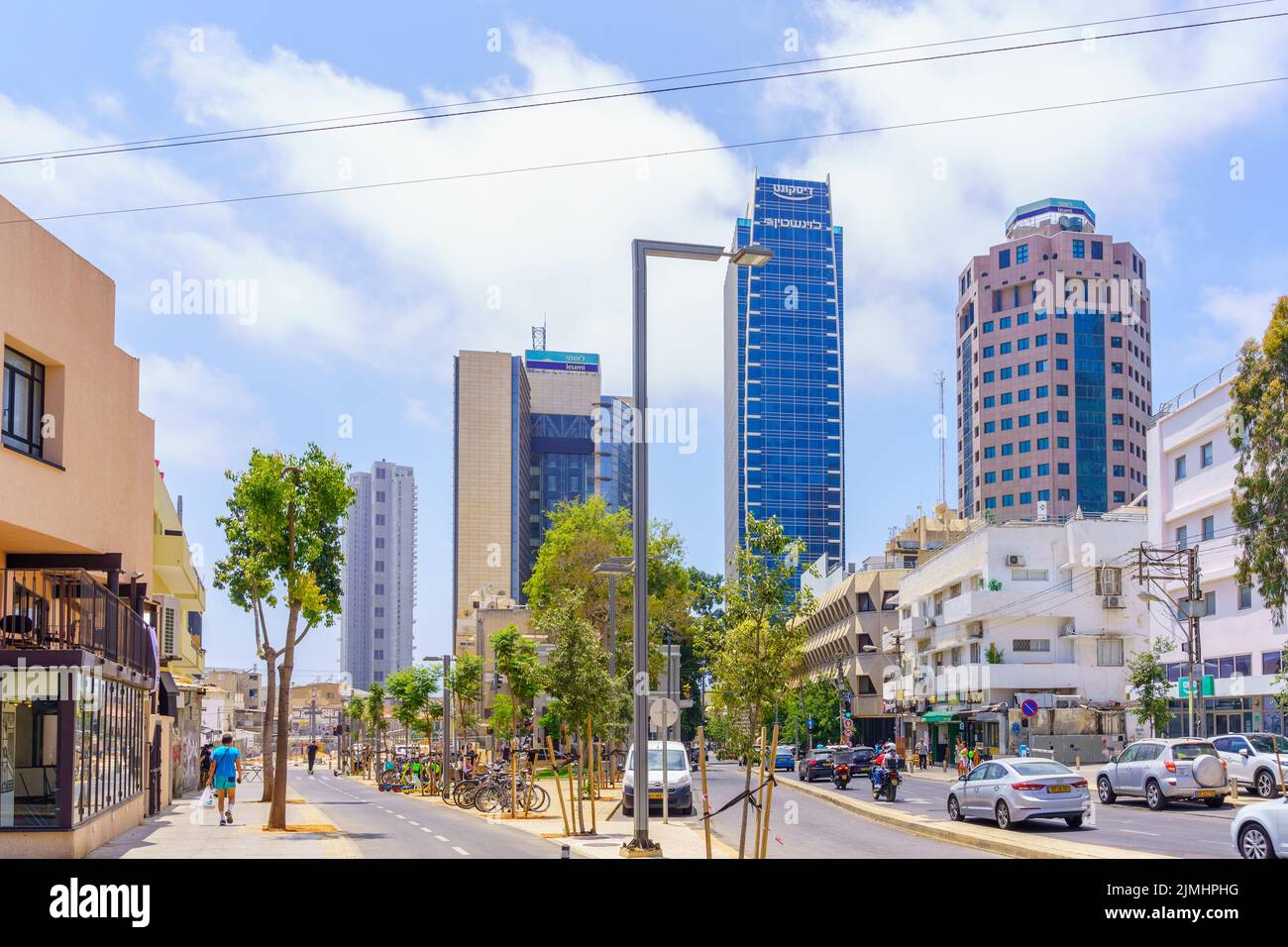Tel-Aviv, Israel - May 26, 2022: Scene of the Yehuda ha-Levi Street ...