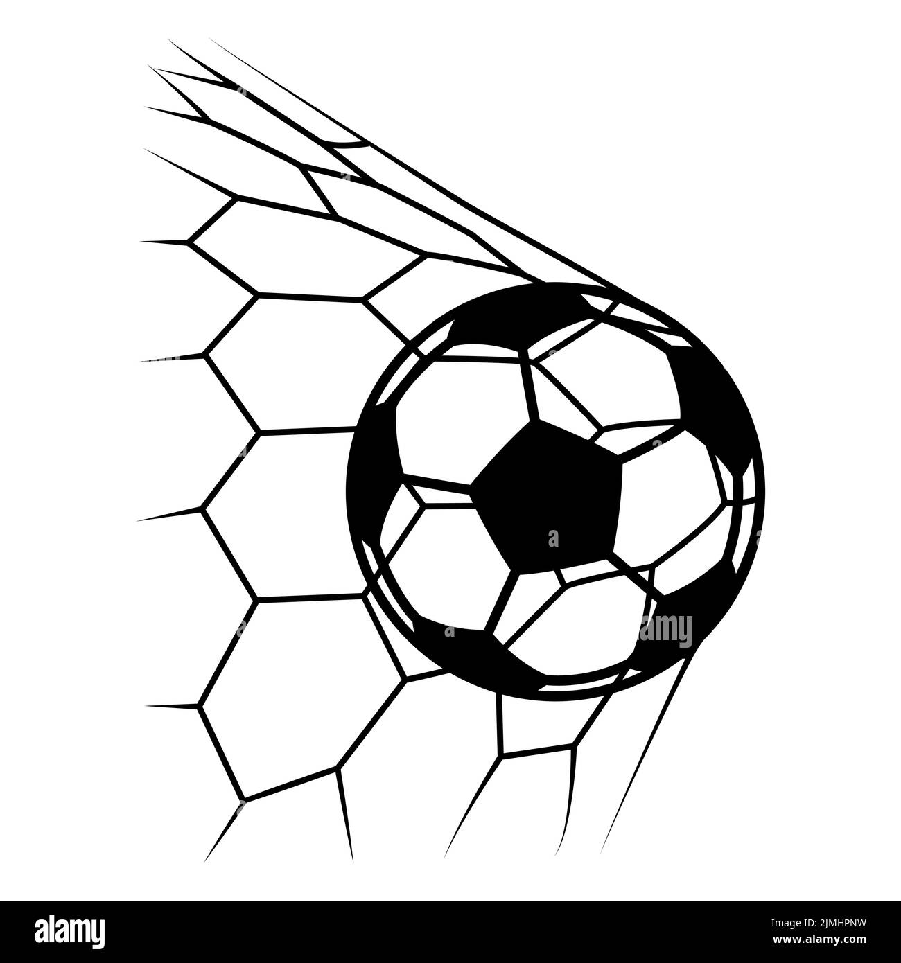 A ball inside a net on a white background Stock Vector Image & Art - Alamy