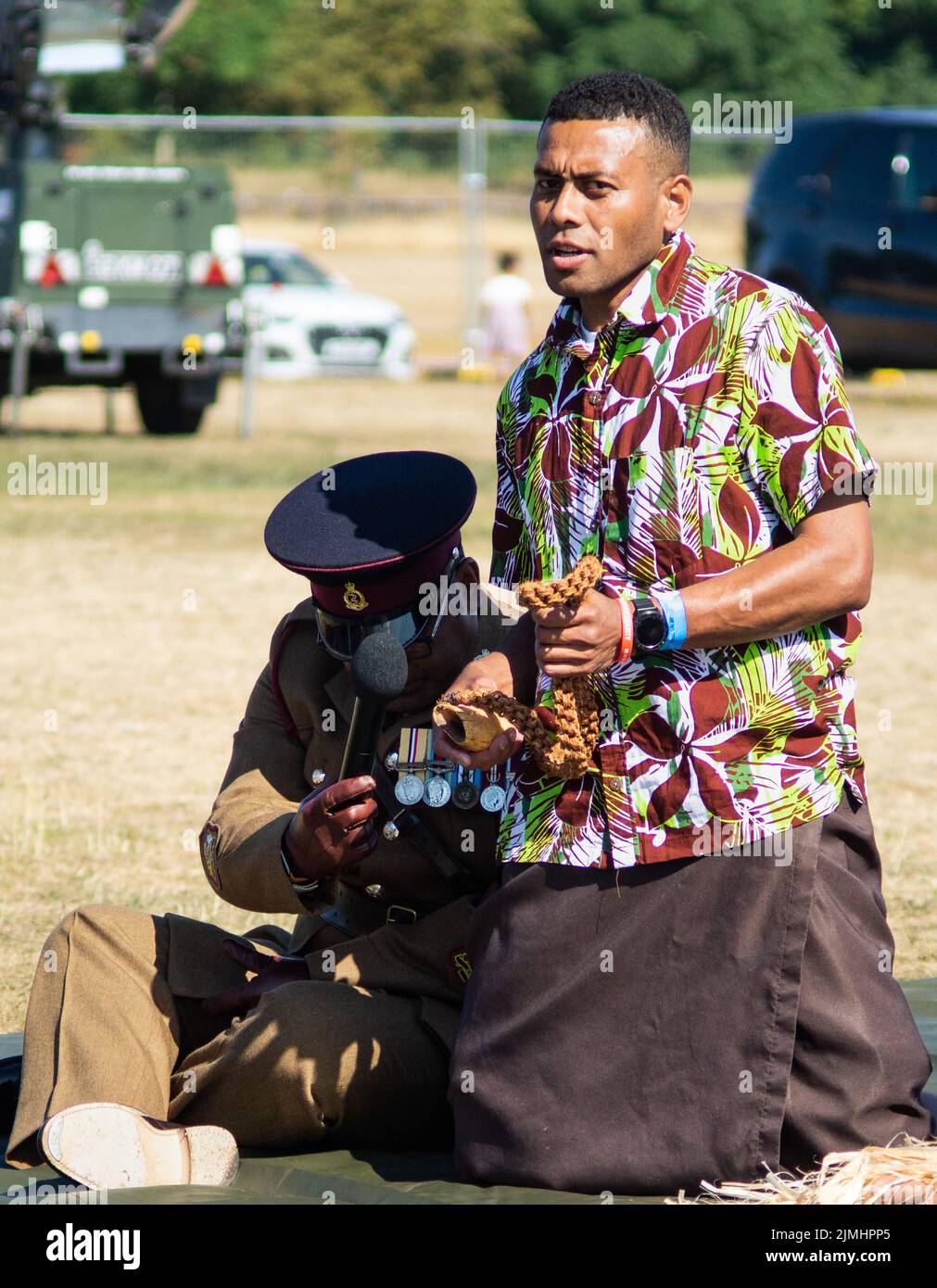 Fijian traditional greeting ceremony hi-res stock photography and ...