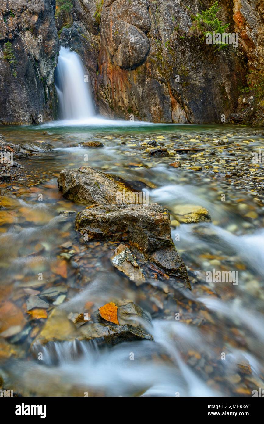 Cat Creek Falls in Kananaskis Country, Alberta Stock Photo - Alamy