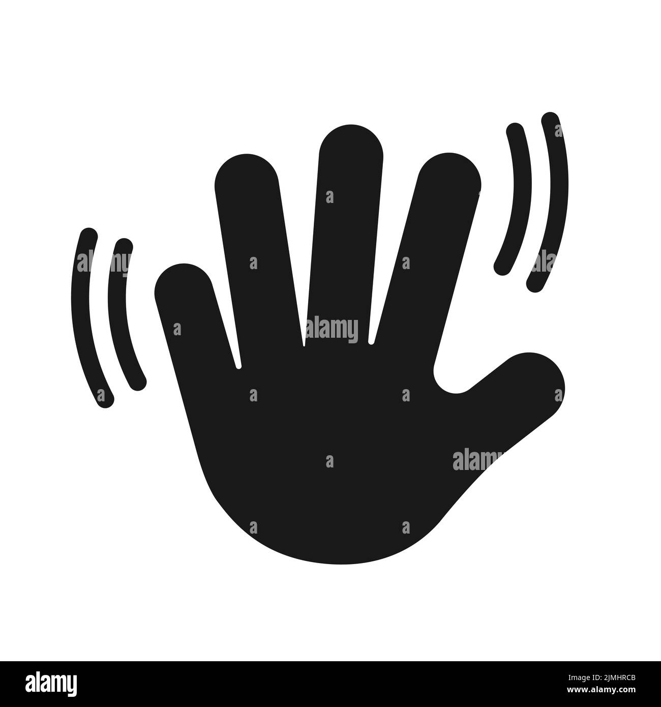 Saying goodbye and wave Stock Vector Images - Alamy