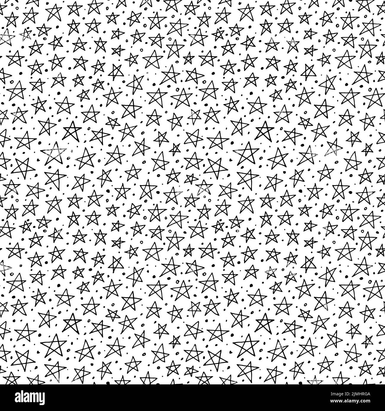 Random doodle seamless pattern Stock Vector Images - Alamy