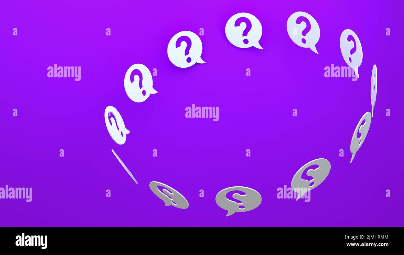 Realistic question mark hi-res stock photography and images - Alamy