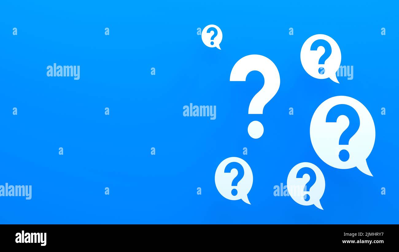 Realistic question mark hi-res stock photography and images - Alamy
