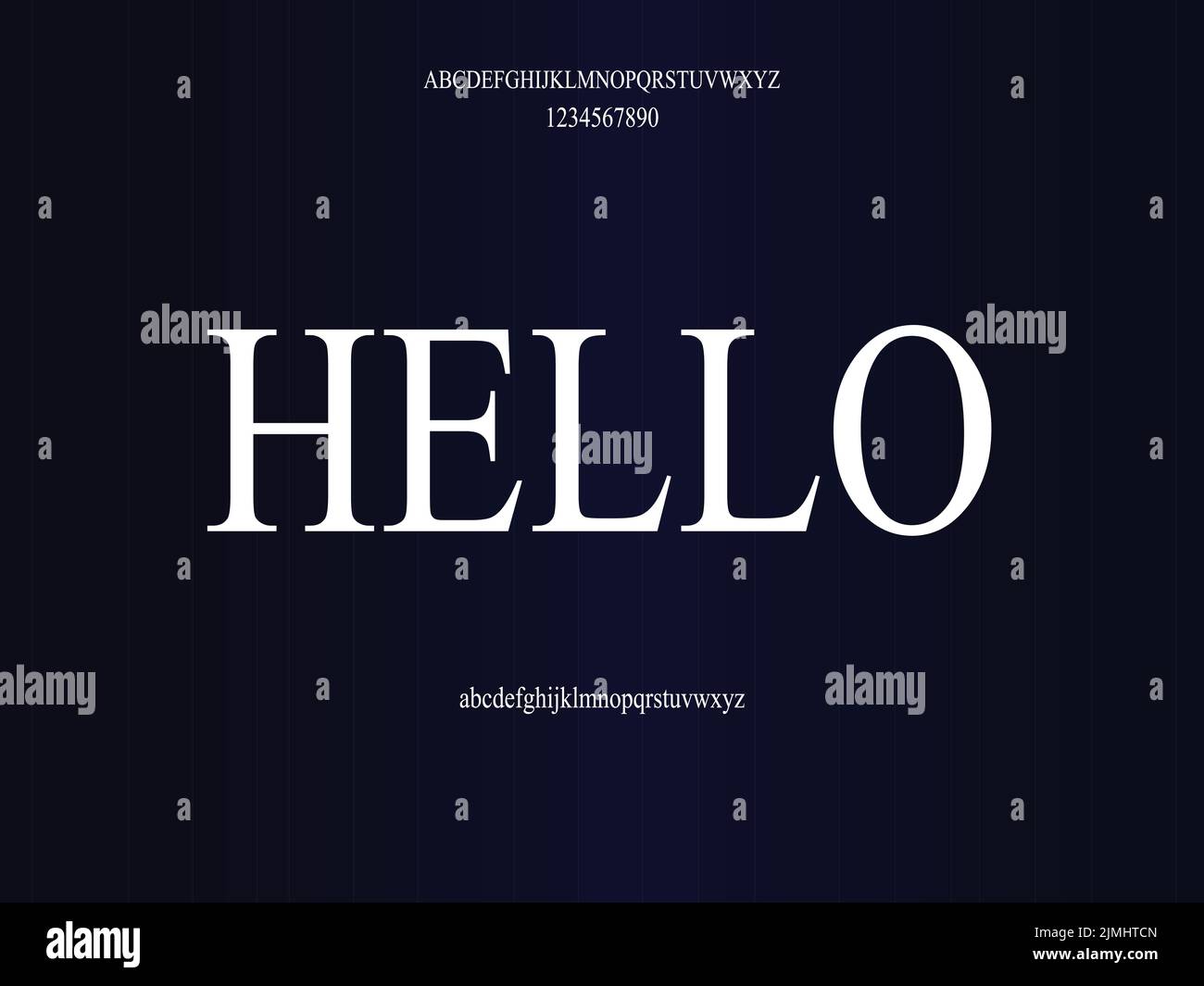 Elegant alphabet letters font and number. Typography uppercase and ...