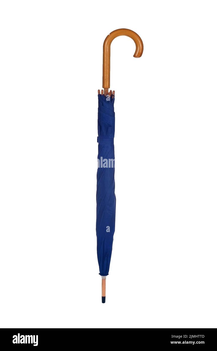 Closed blue umbrella isolated on white background Stock Photo - Alamy Closed blue umbrella isolated on white background Stock Photo - Alamy
