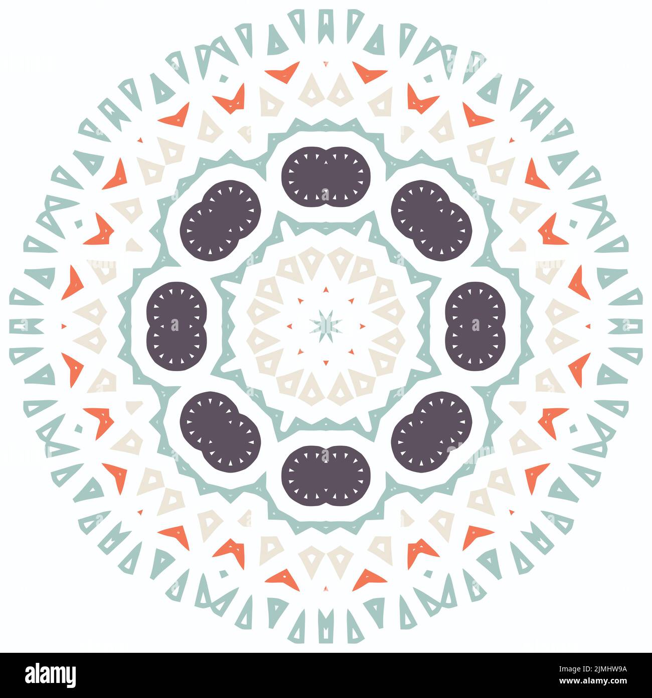 Mandala decoration design for textile embroidery or interior decor ...