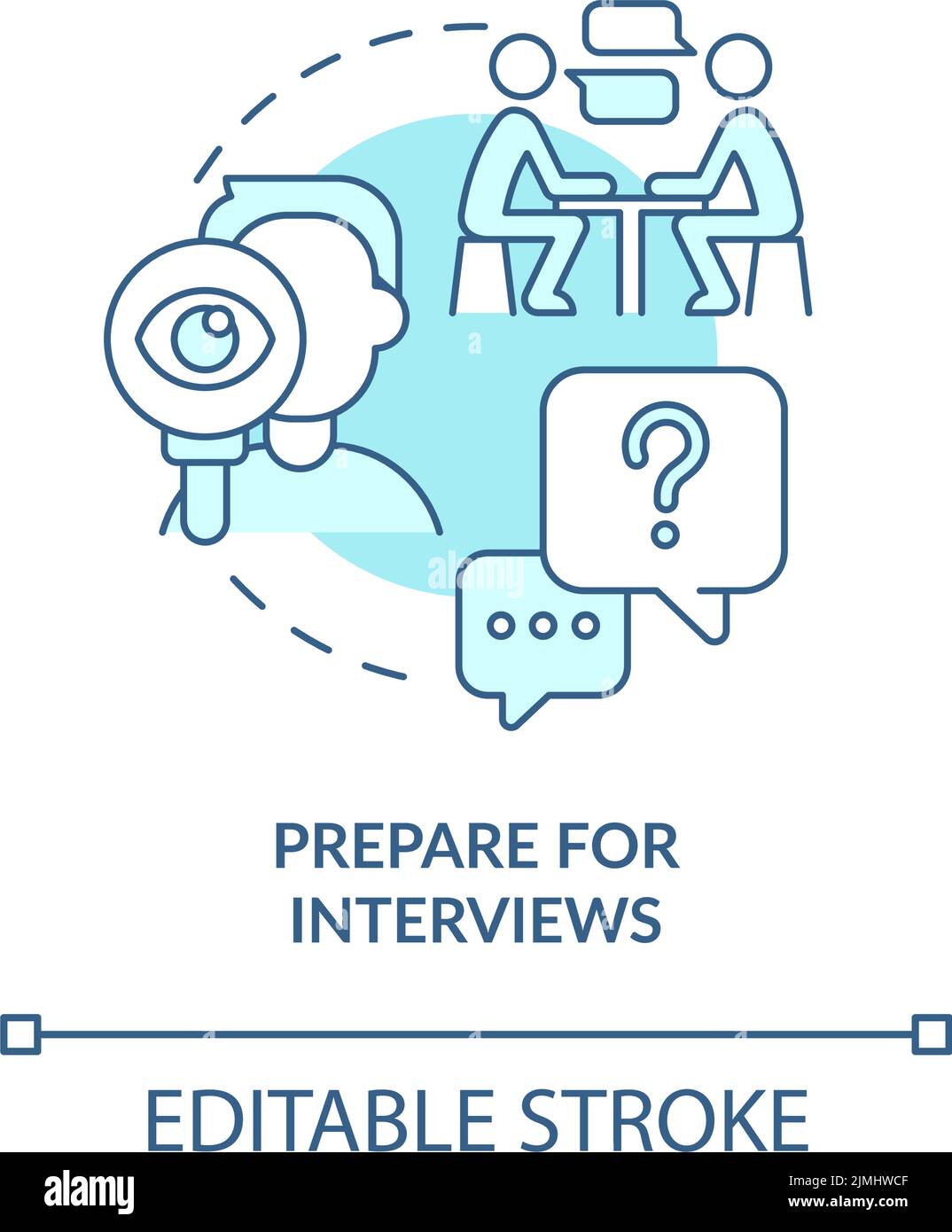 Prepare for interviews turquoise concept icon Stock Vector Image & Art ... Prepare for interviews turquoise concept icon Stock Vector Image & Art ...