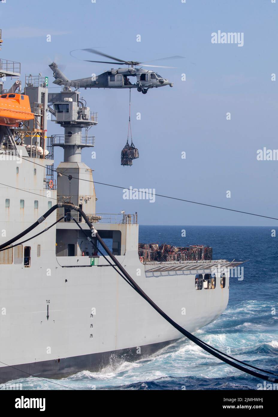 220804-N-OM737-1207 ATLANTIC OCEAN (August 4, 2022) A MH-60S Sea Hawk ...