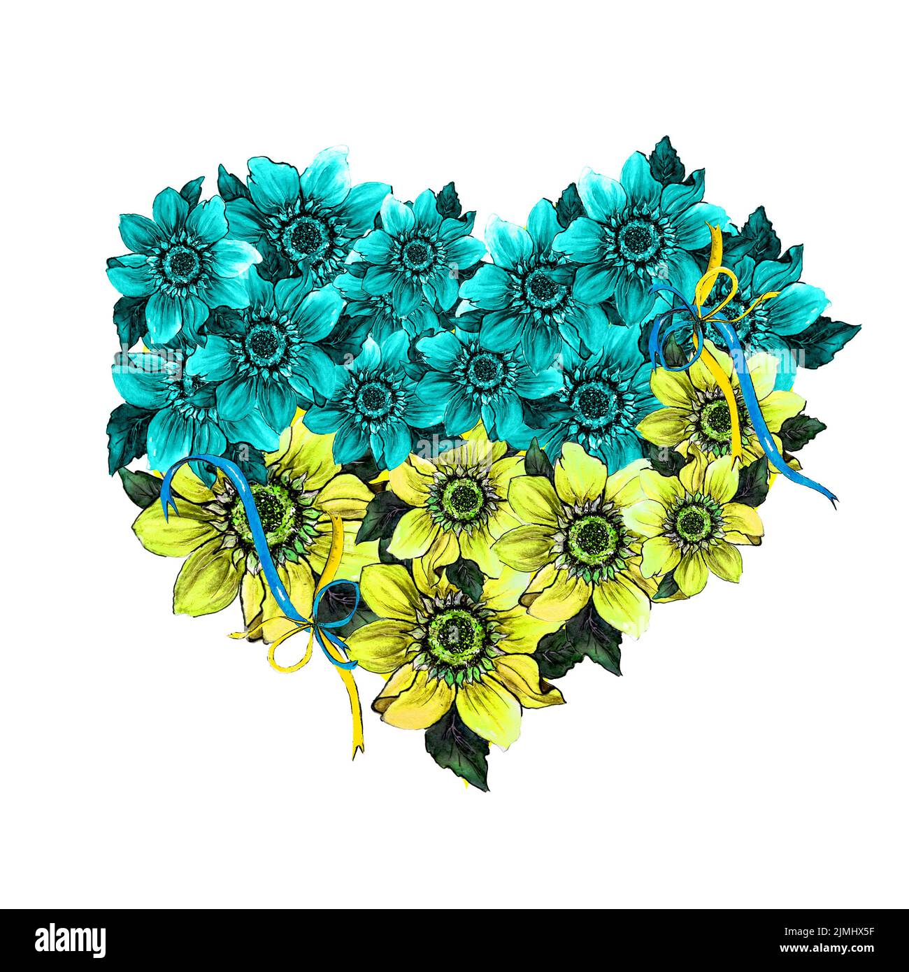 Blue postcard heart icon isolated Cut Out Stock Images & Pictures - Alamy