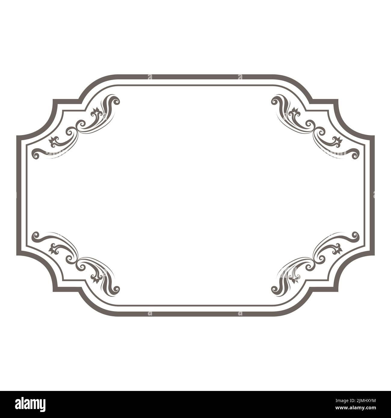 Ornamented rectangular frame hi-res stock photography and images - Alamy