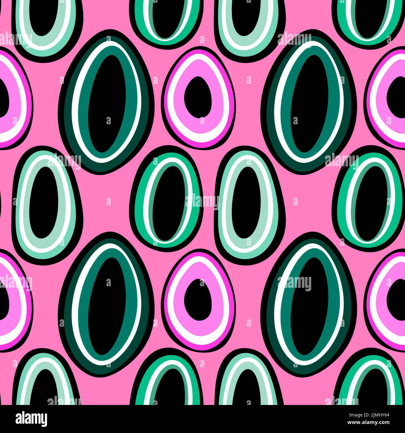 Summer seamless magic evil eye pattern for fabrics and textiles and ...