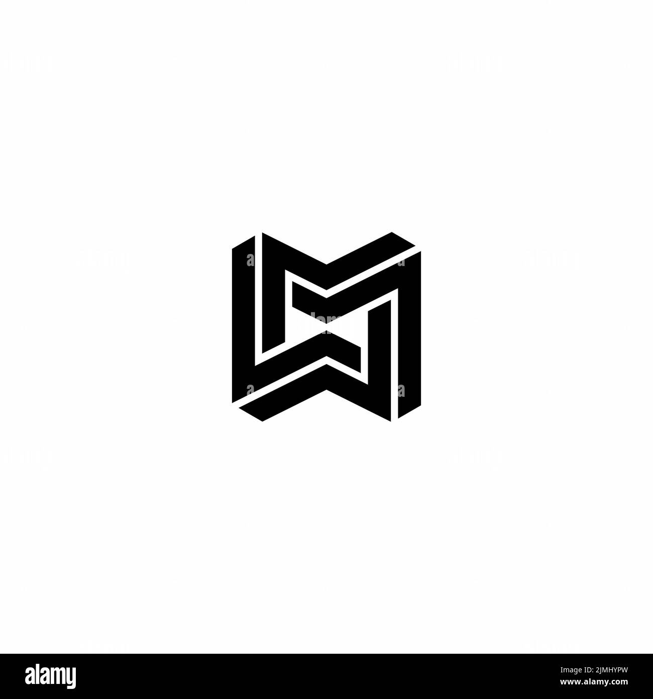 simple initial logo design vector Stock Vector Image & Art - Alamy