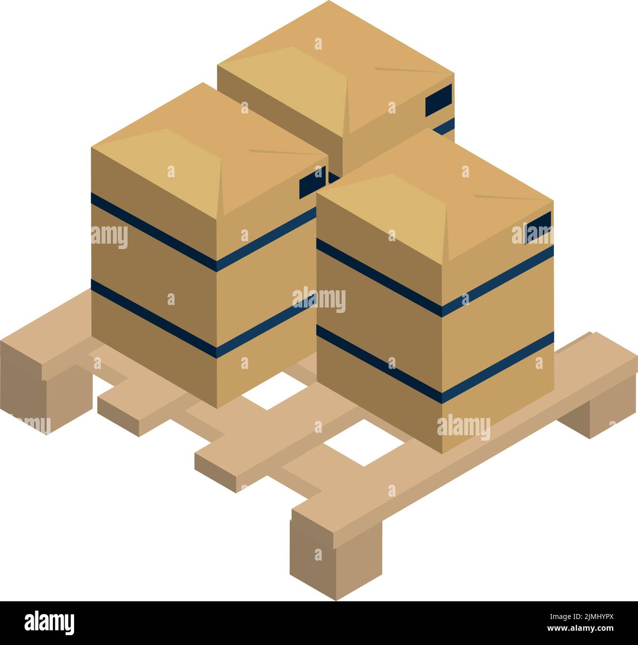 isometric boxes stack Stock Vector Image & Art - Alamy