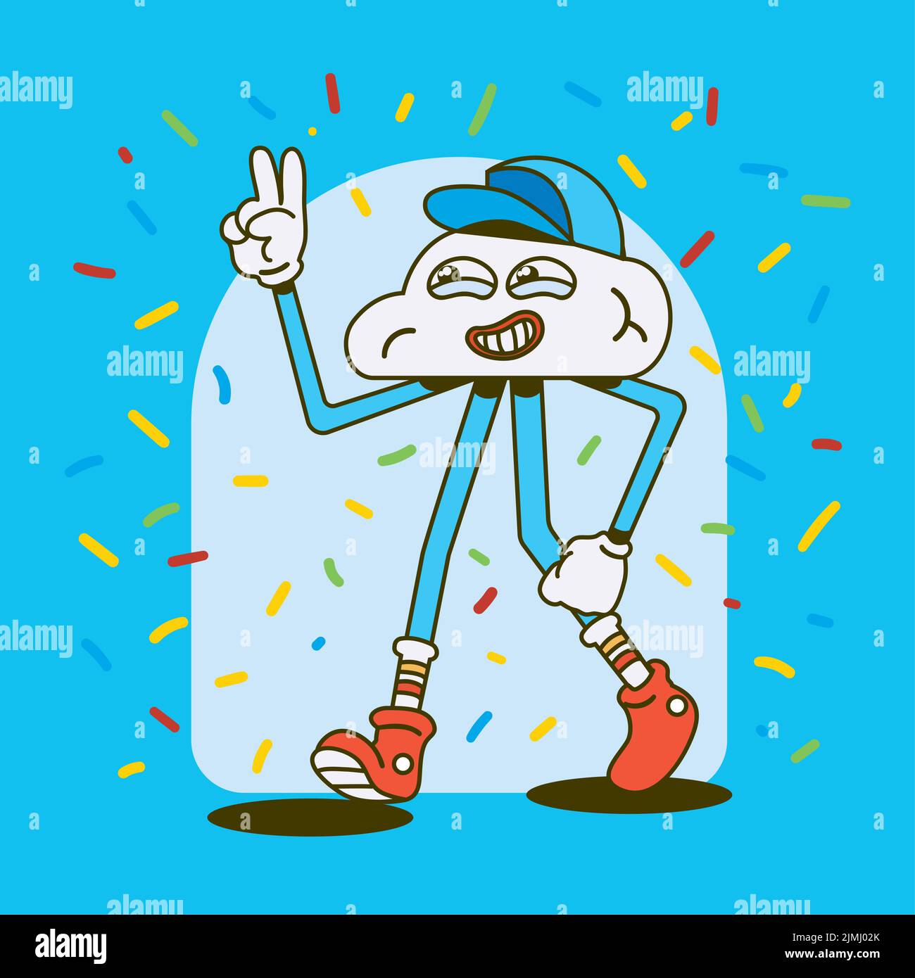 cartoon character poster Stock Vector Image & Art - Alamy