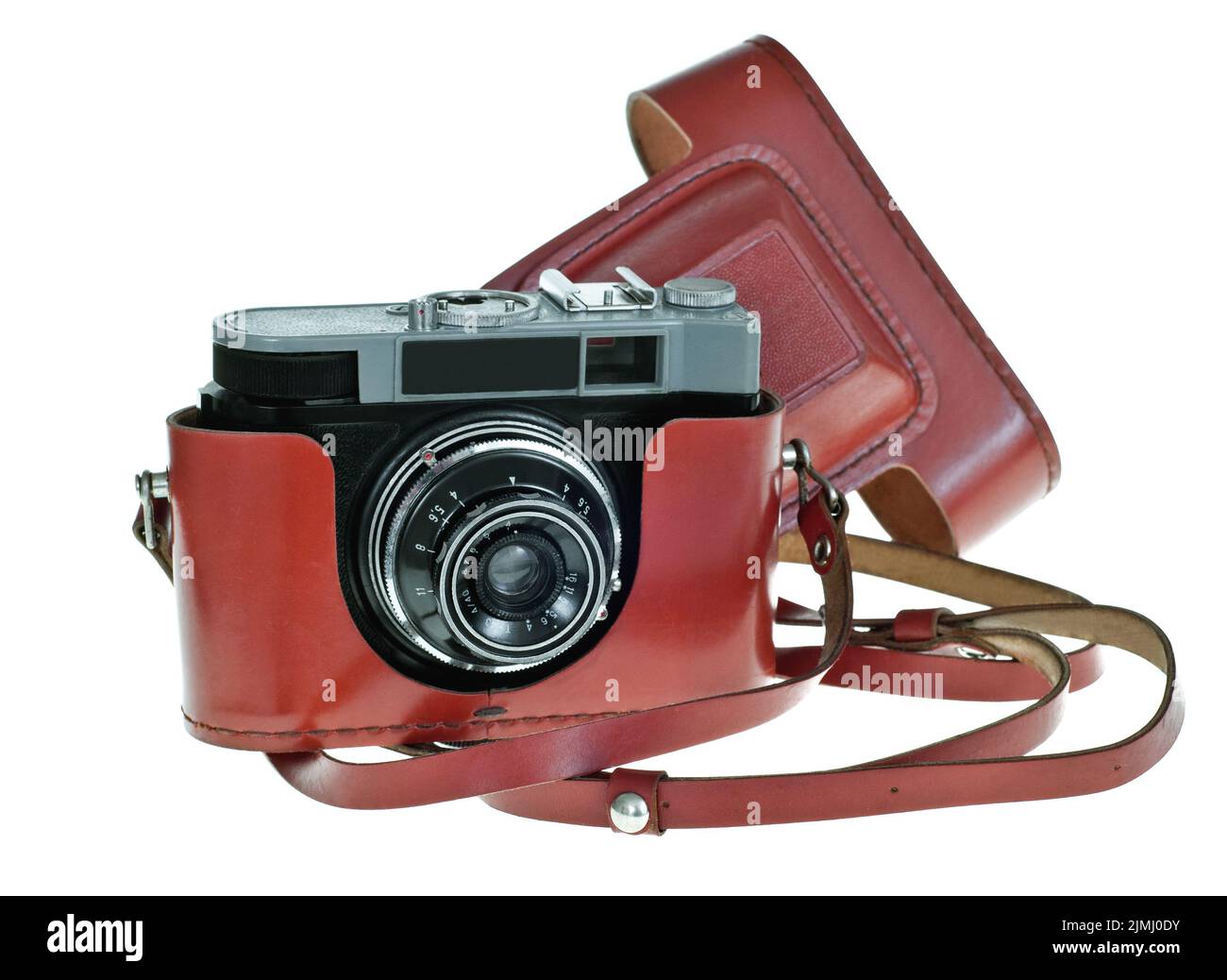 Old cameras on a white background Stock Photo - Alamy