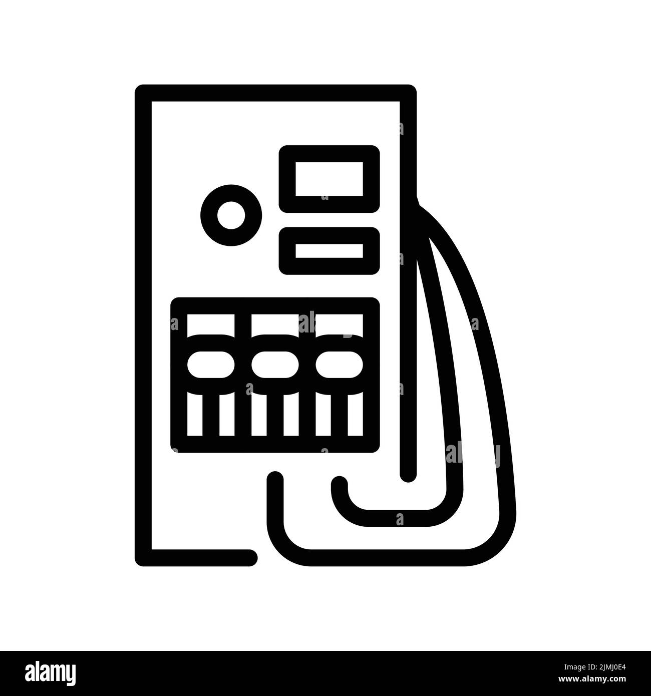 Electric vehicle charging station olor line icon. Pictogram for web ...