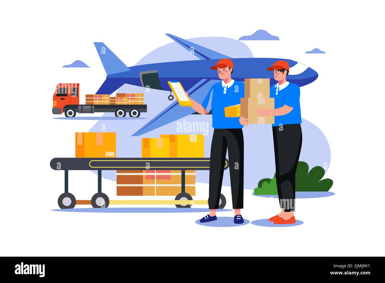 Boxes in storehouse Cut Out Stock Images & Pictures - Alamy