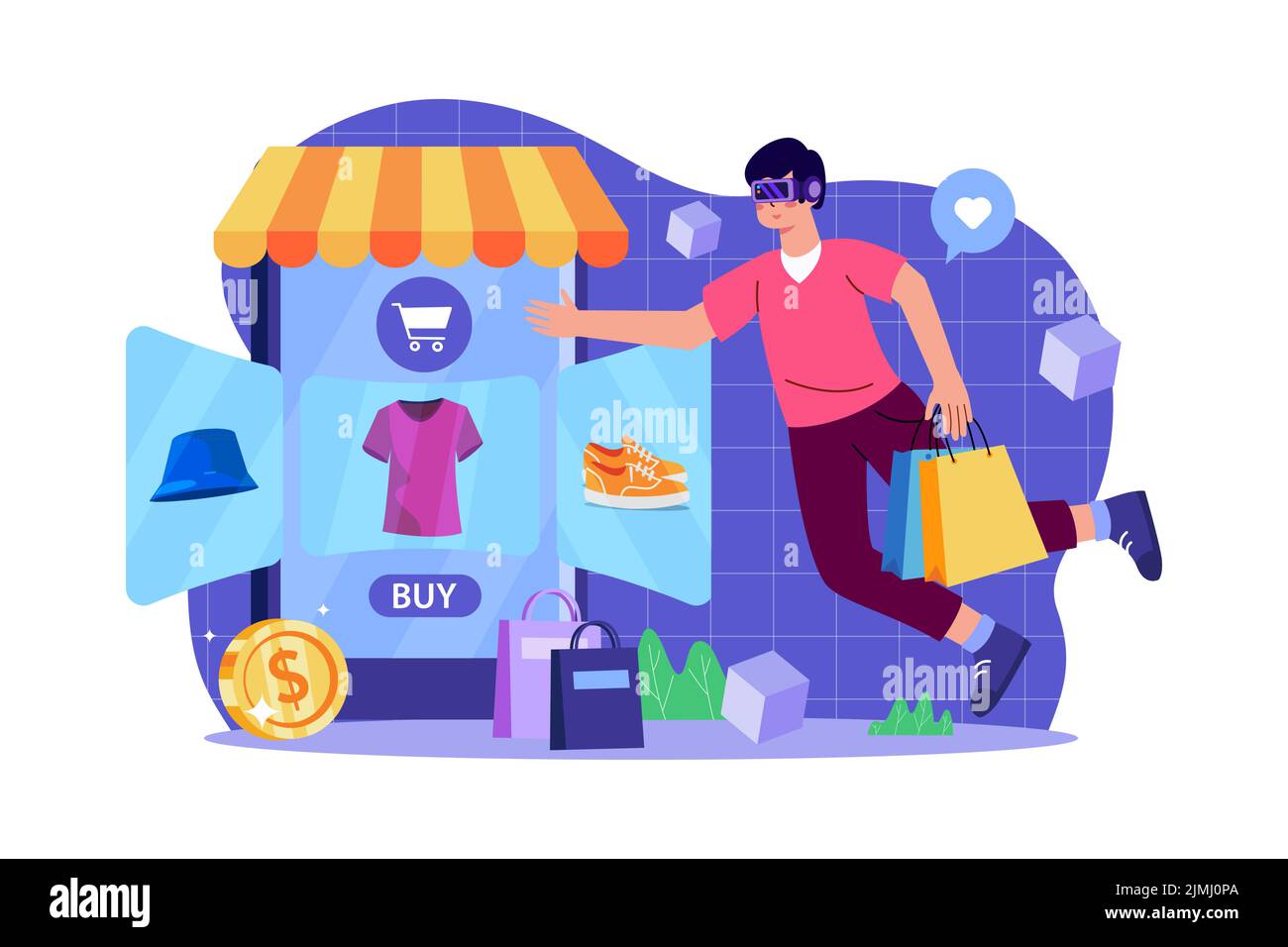 Shopping visual Stock Vector Images - Alamy