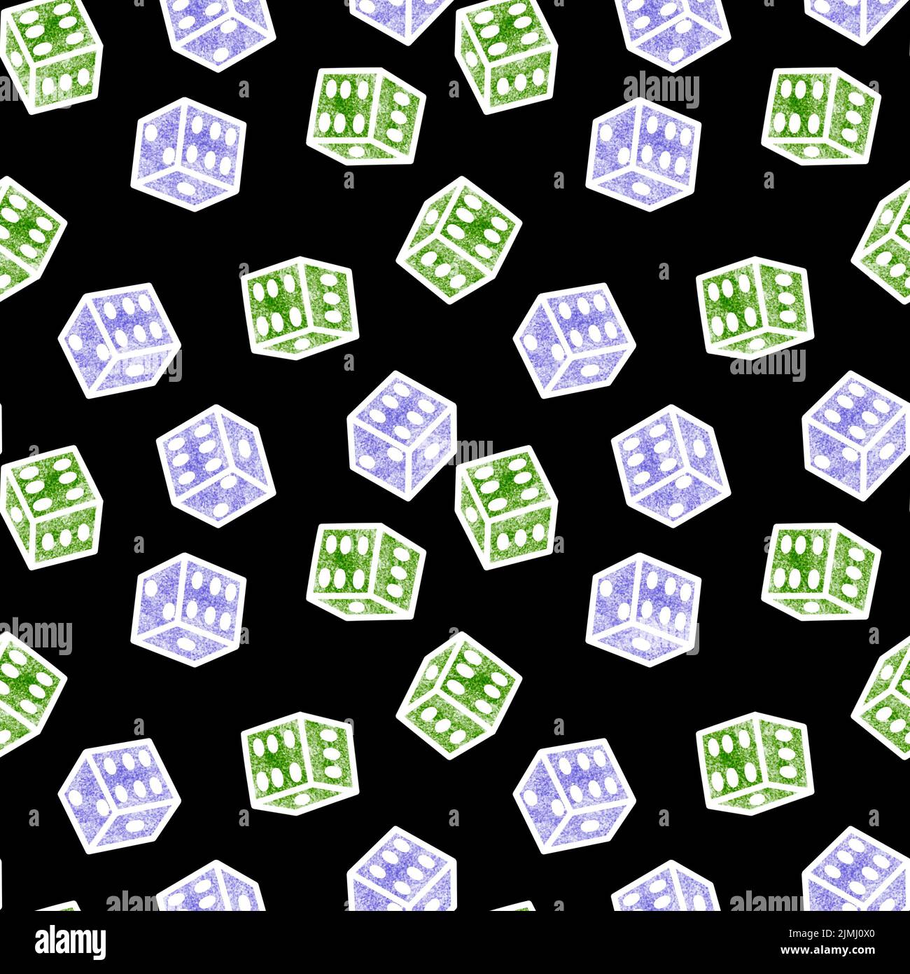 Cartoon geometric seamless game dice pattern for kids and clothes and ...