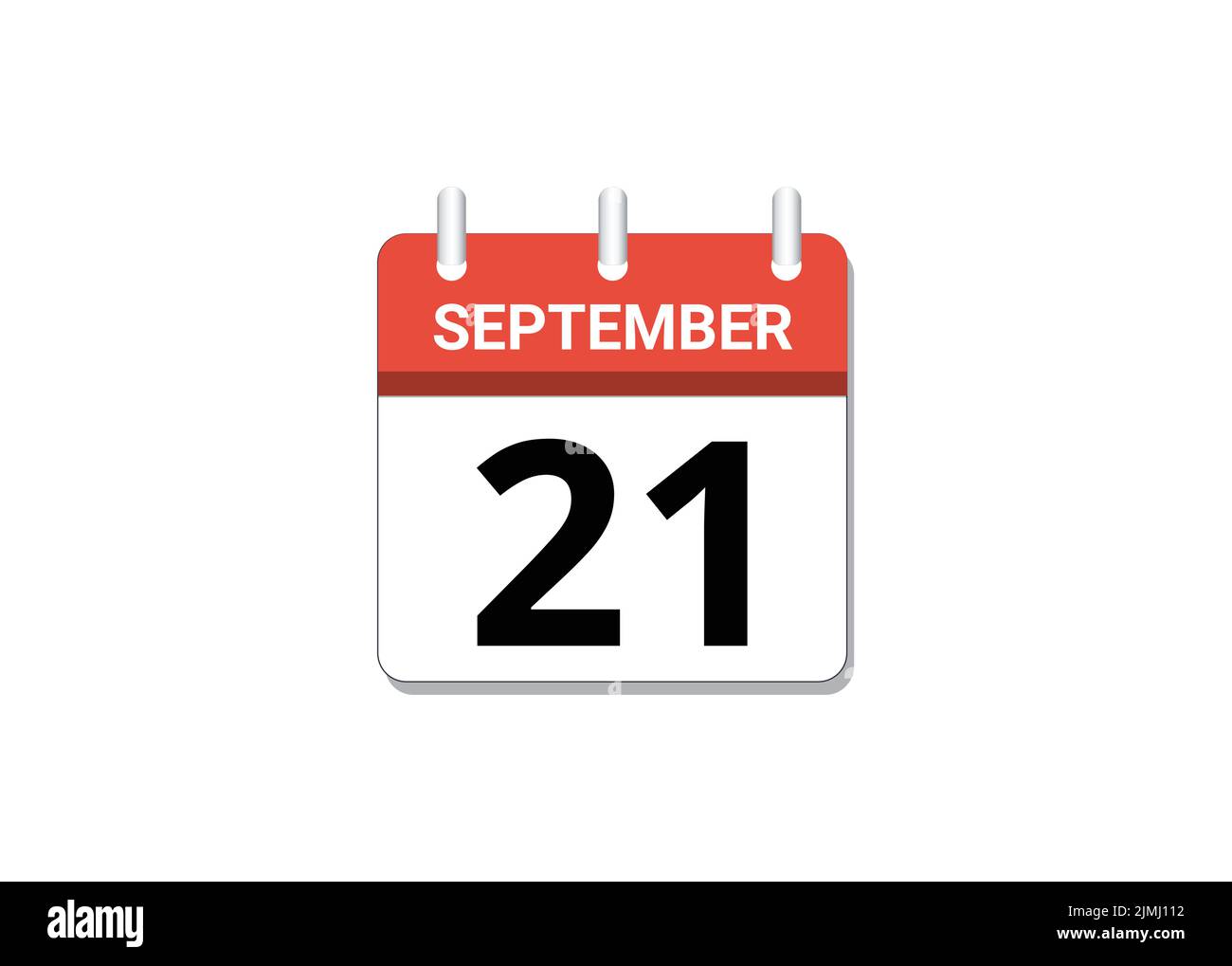 September vector flat daily calendar hi-res stock photography and ...