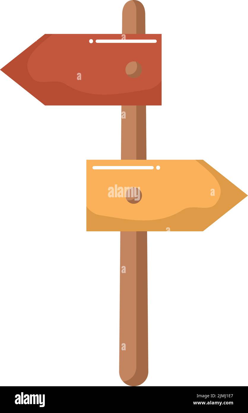 Arrow wooden sign sticker hi-res stock photography and images - Alamy
