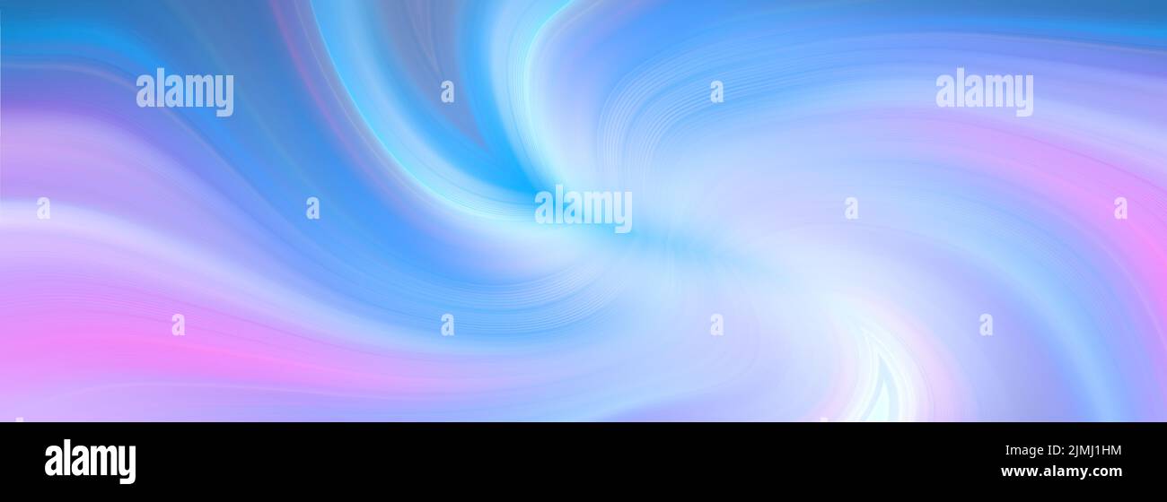 Spiral of luminous pink and blue lines. Smooth arcs of light. Abstract ...