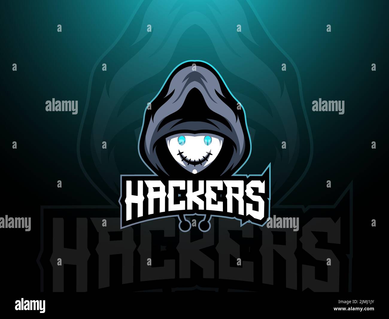 A modern e-sports mascot for a team logo, a hacker badge Stock Vector ...