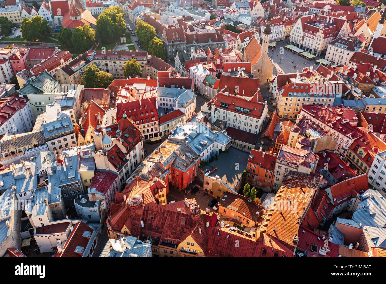 Aerial View of Tallinn Stock Photo - Alamy