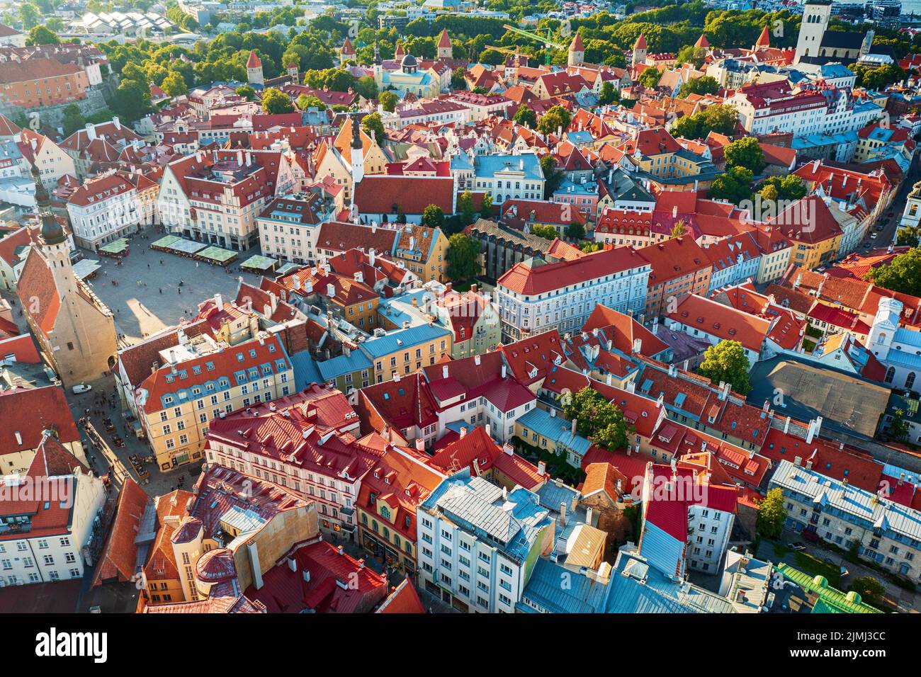 Aerial View of Tallinn Stock Photo - Alamy