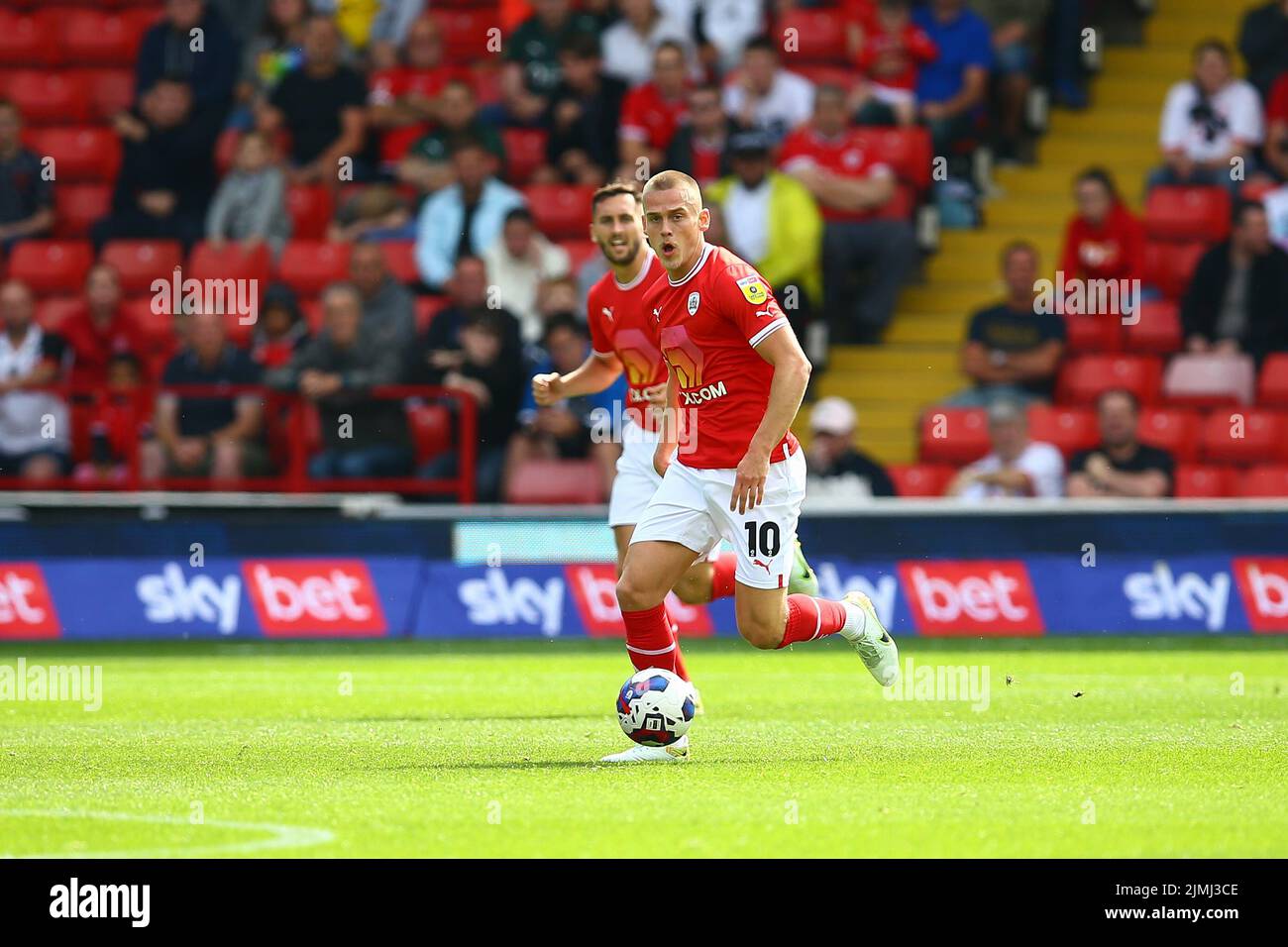Oakwell Stadium, Barnsley, England - 6th August 2022 Josh Benson (10 ...
