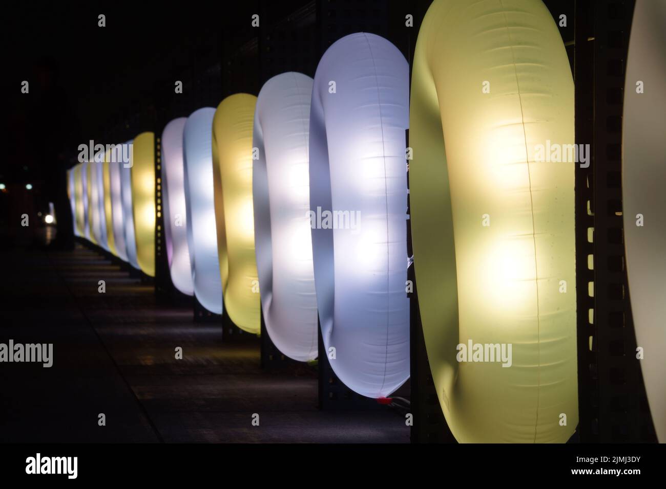 Image of glowing float Stock Photo - Alamy