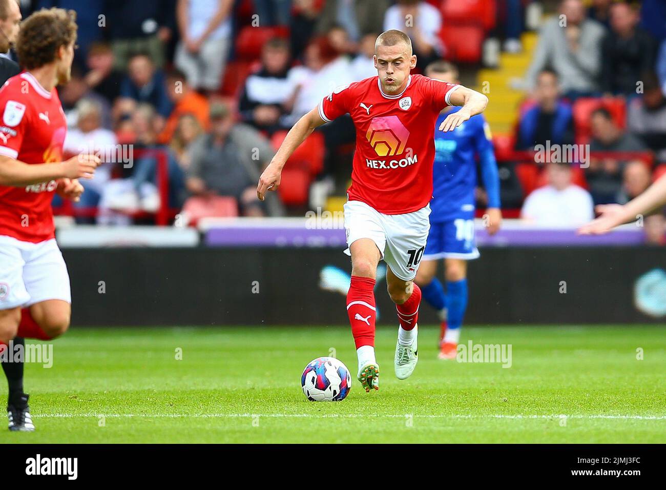 Oakwell Stadium, Barnsley, England - 6th August 2022 Josh Benson (10 ...
